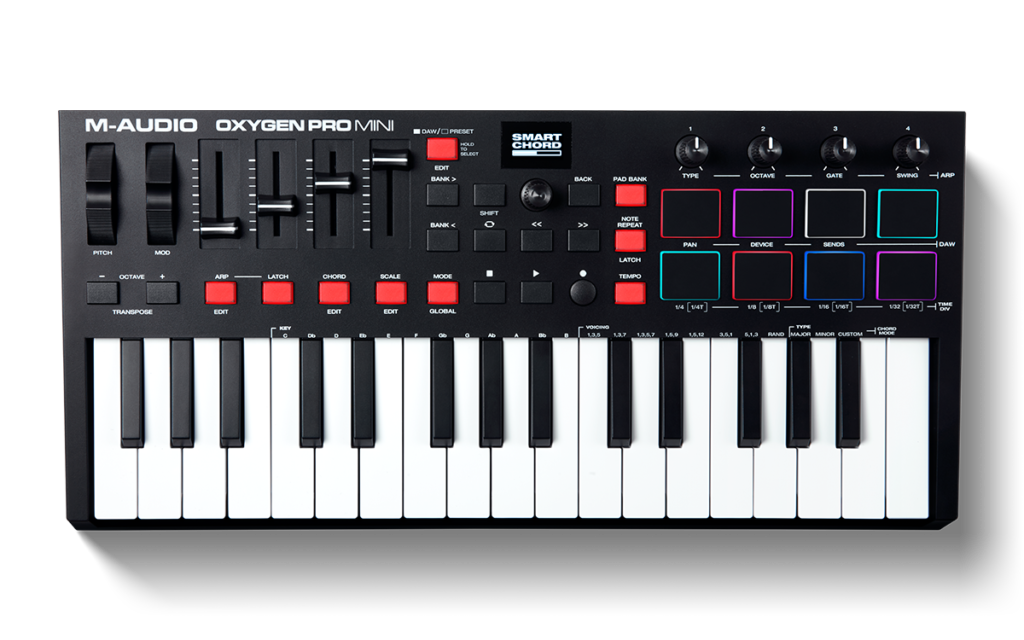 M-Audio Oxygen Pro Mini – 32 Key USB MIDI Keyboard Controller - Audio ...