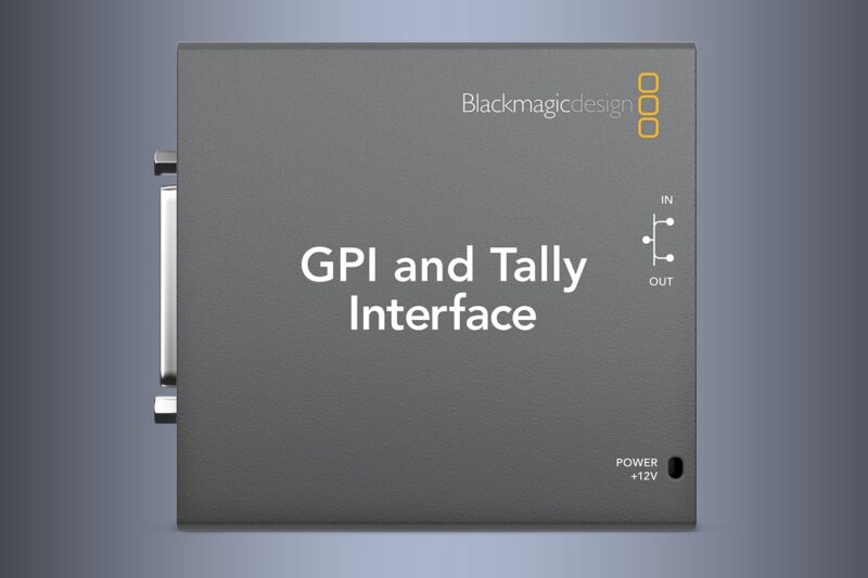 Blackmagic Design GPI & Tally Interface for ATEM Production Switchers ... Blackmagic Design GPI & Tally Interface for ATEM Production Switchers ...